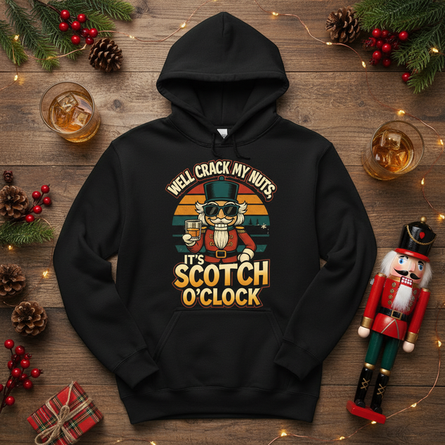 It’s Scotch O’Clock Nutcracker Pullover Hoodie | Barrelroom Society